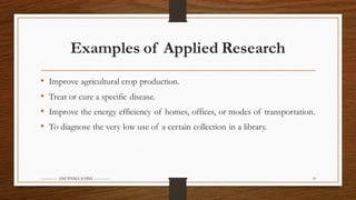 Basic vs Applied Research | PPT