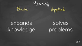 Basic vs Applied Research | PDF