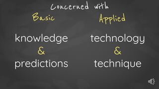 Basic vs Applied Research | PDF