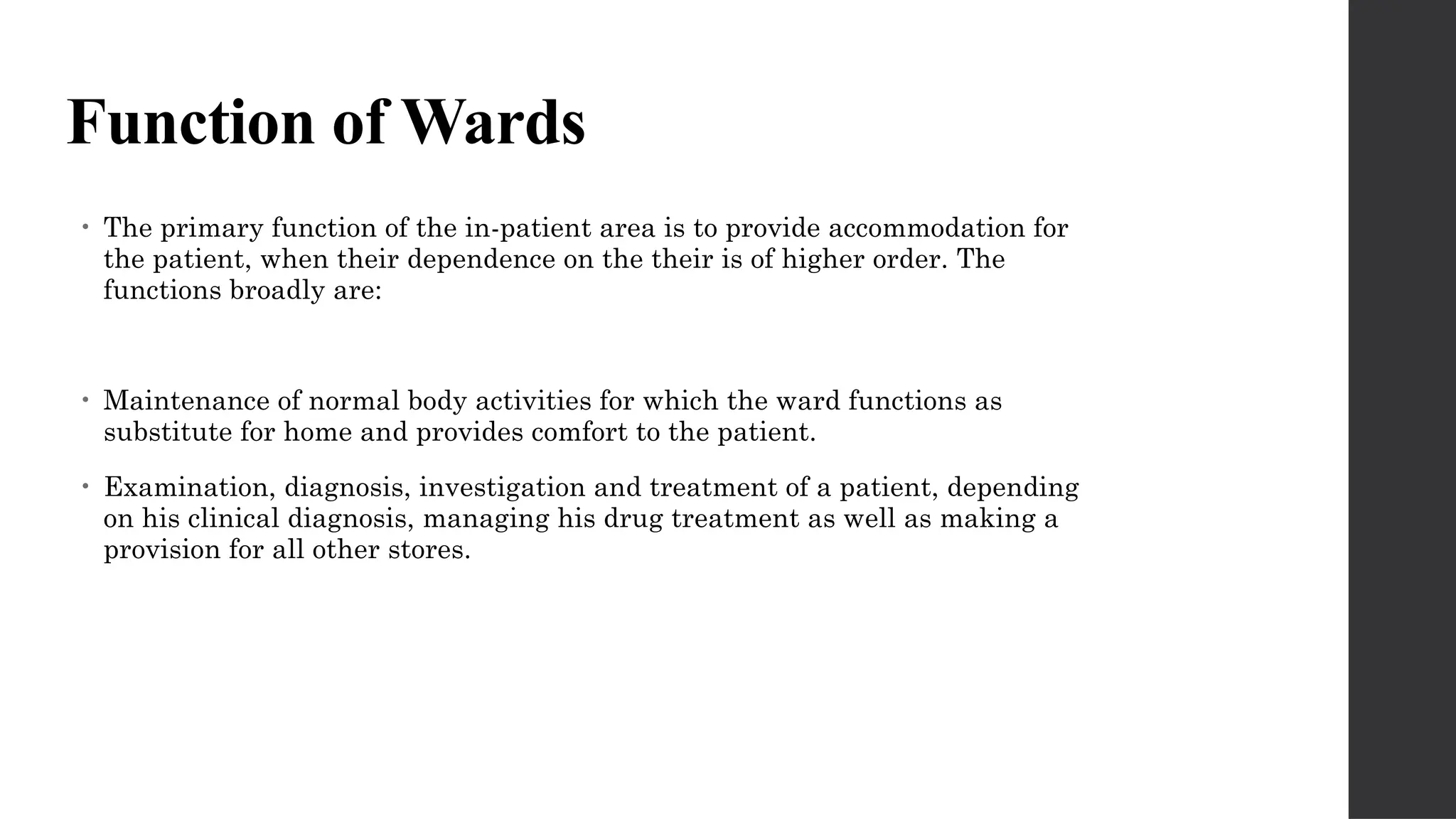 Nursing Basic Ward Assessment and Objectives | PPTX