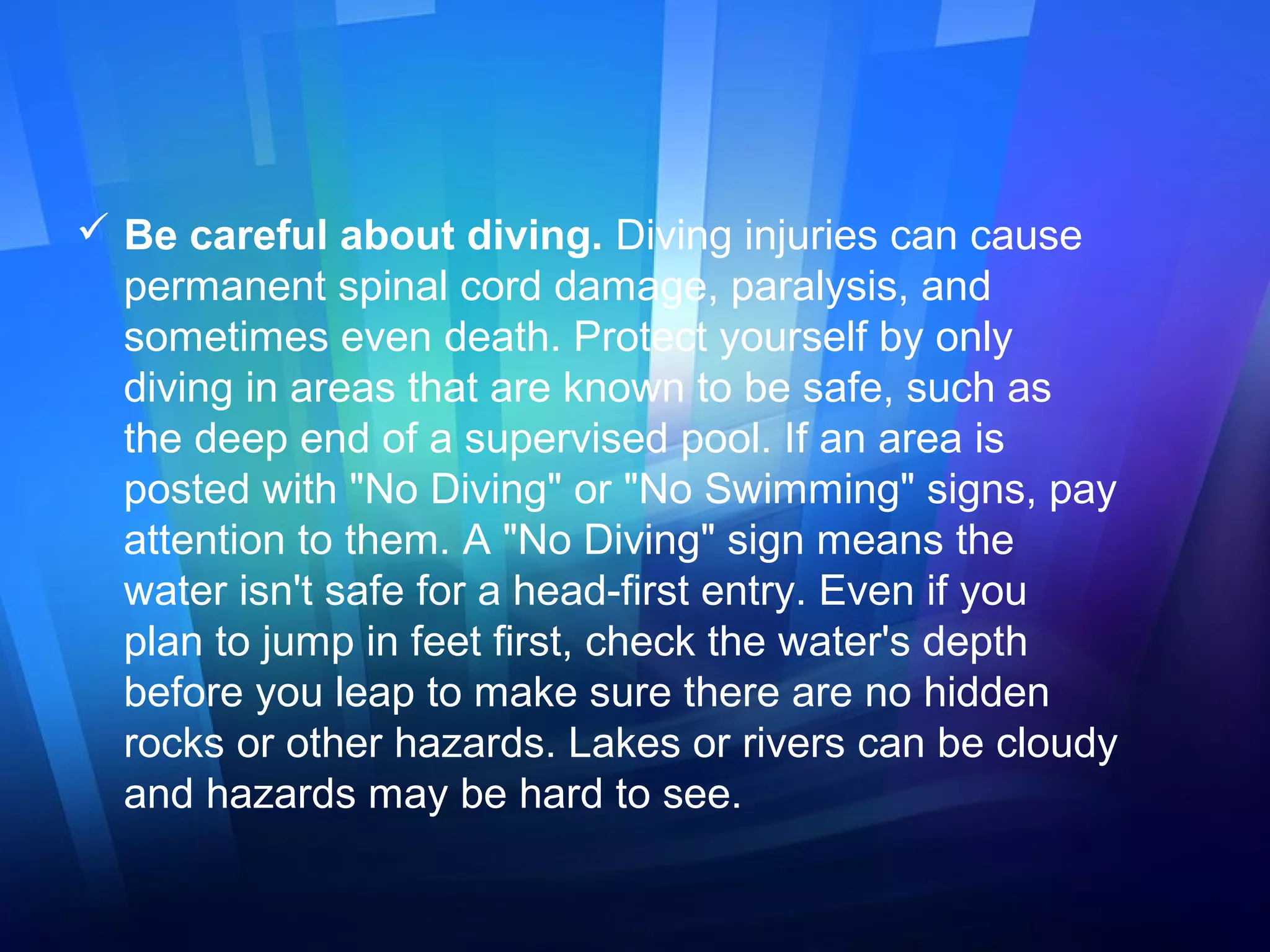 Basic water safety tips | PPT