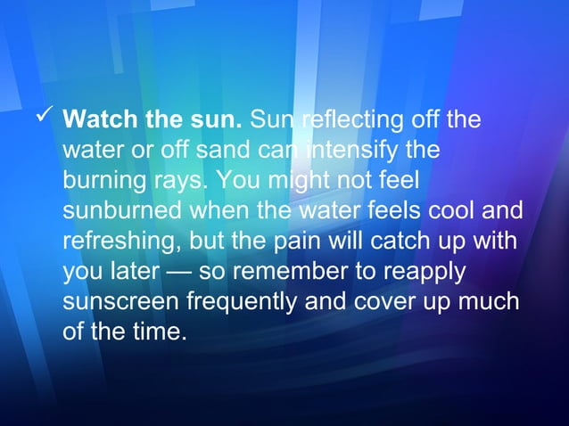Basic water safety tips | PPT