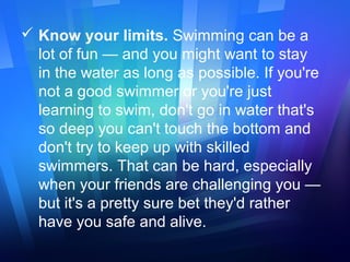 Basic water safety tips | PPT