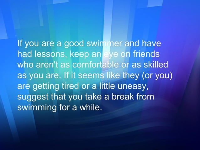 Basic water safety tips | PPT