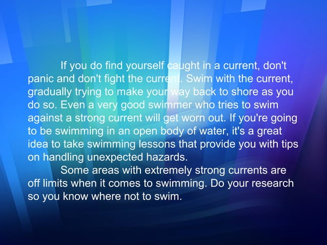 Basic water safety tips | PPT