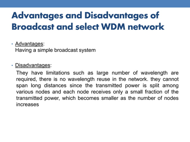 Basic WDM Optical Network | PPTX | Computer Networking | Computing