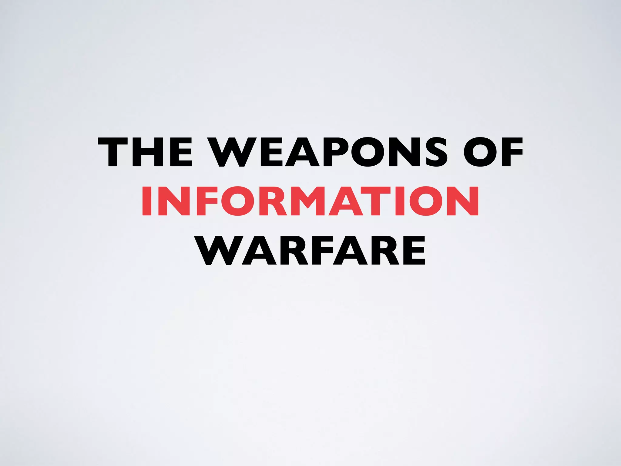 Basic weaponization of social media | PPT