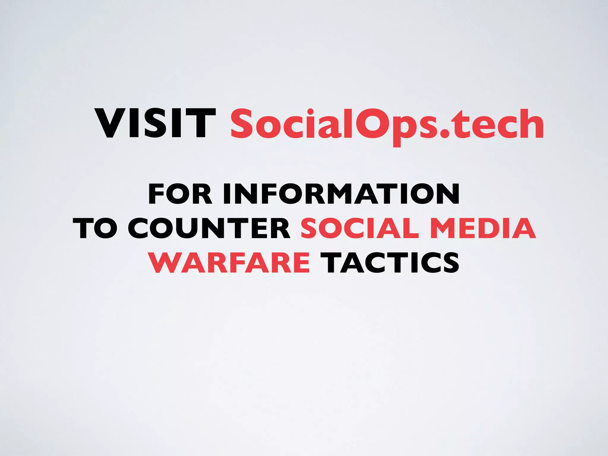 Basic weaponization of social media | PPT