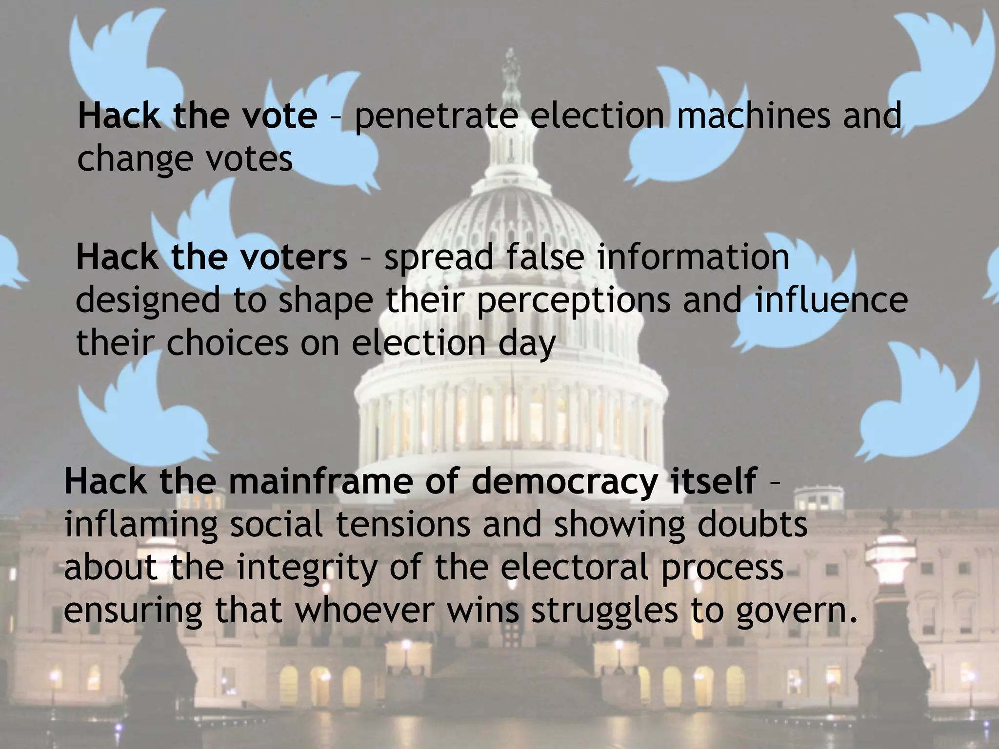 Basic weaponization of social media | PPT