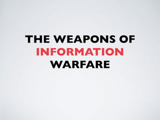 Basic weaponization of social media | PPT