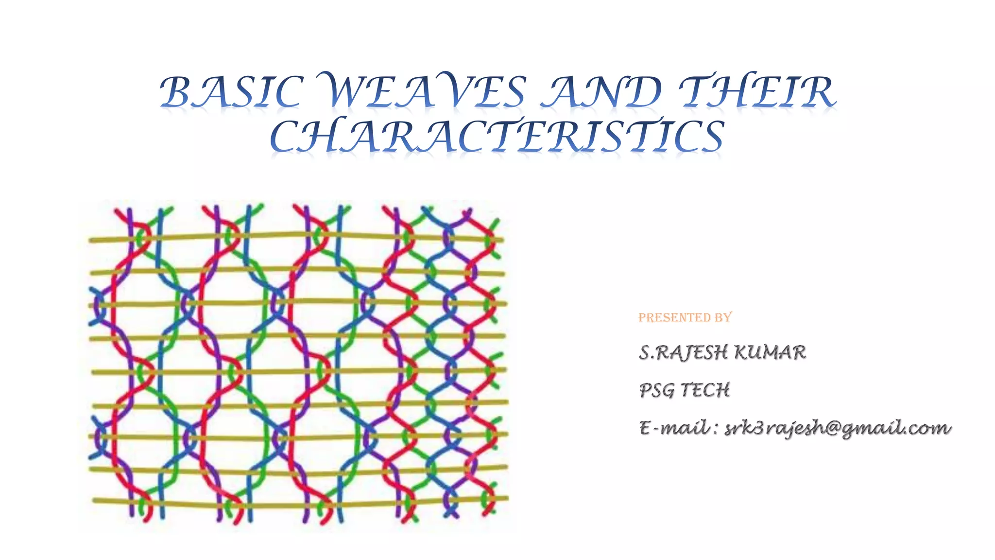 Basic weaves and their characteristics | PDF