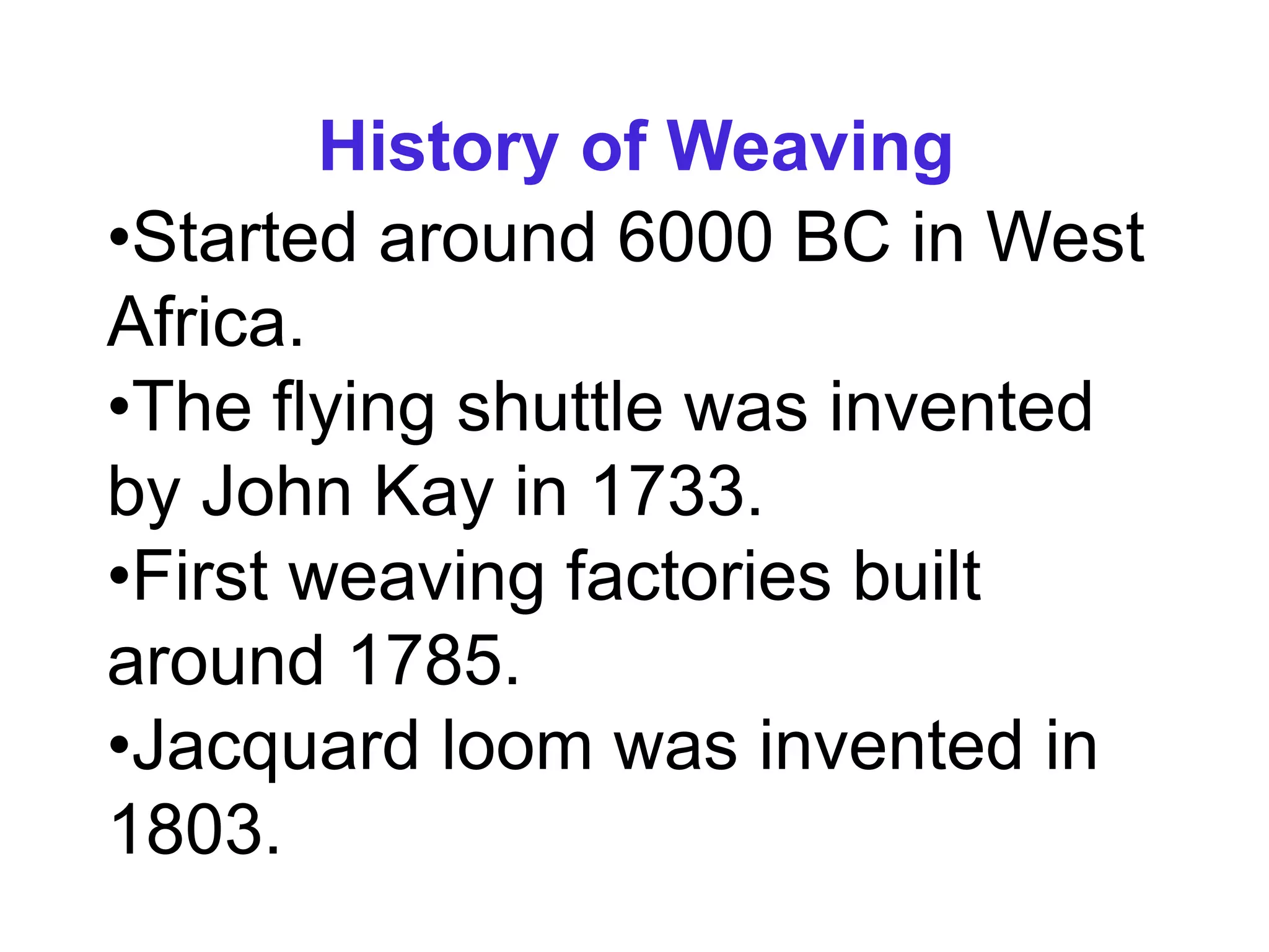 Basic weaving | PPSX