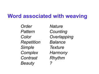 Basic weaving | PPSX