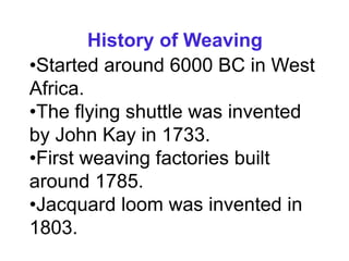 Basic weaving | PPSX