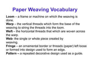 Basic weaving | PPSX