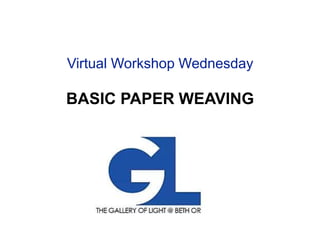 Basic weaving | PPT