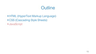 Basic Web Development | WeiYuan | PPT