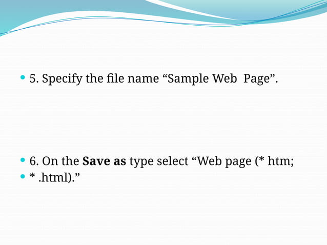 BASIC WEB PAGE CREATION powerpoint presentation | PPTX