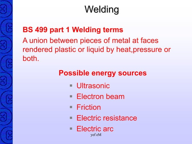 BASIC WELD.pptx | Chemistry | Science