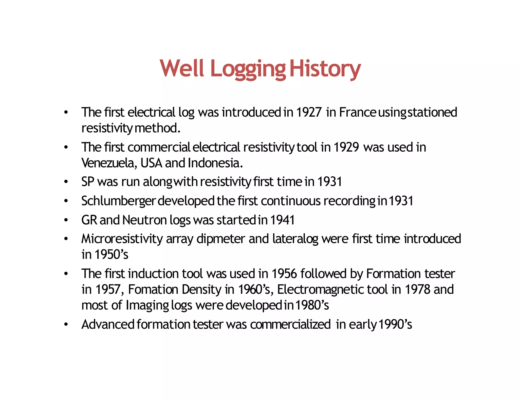 Basic Well Logging Design.pdf | Geology | Science