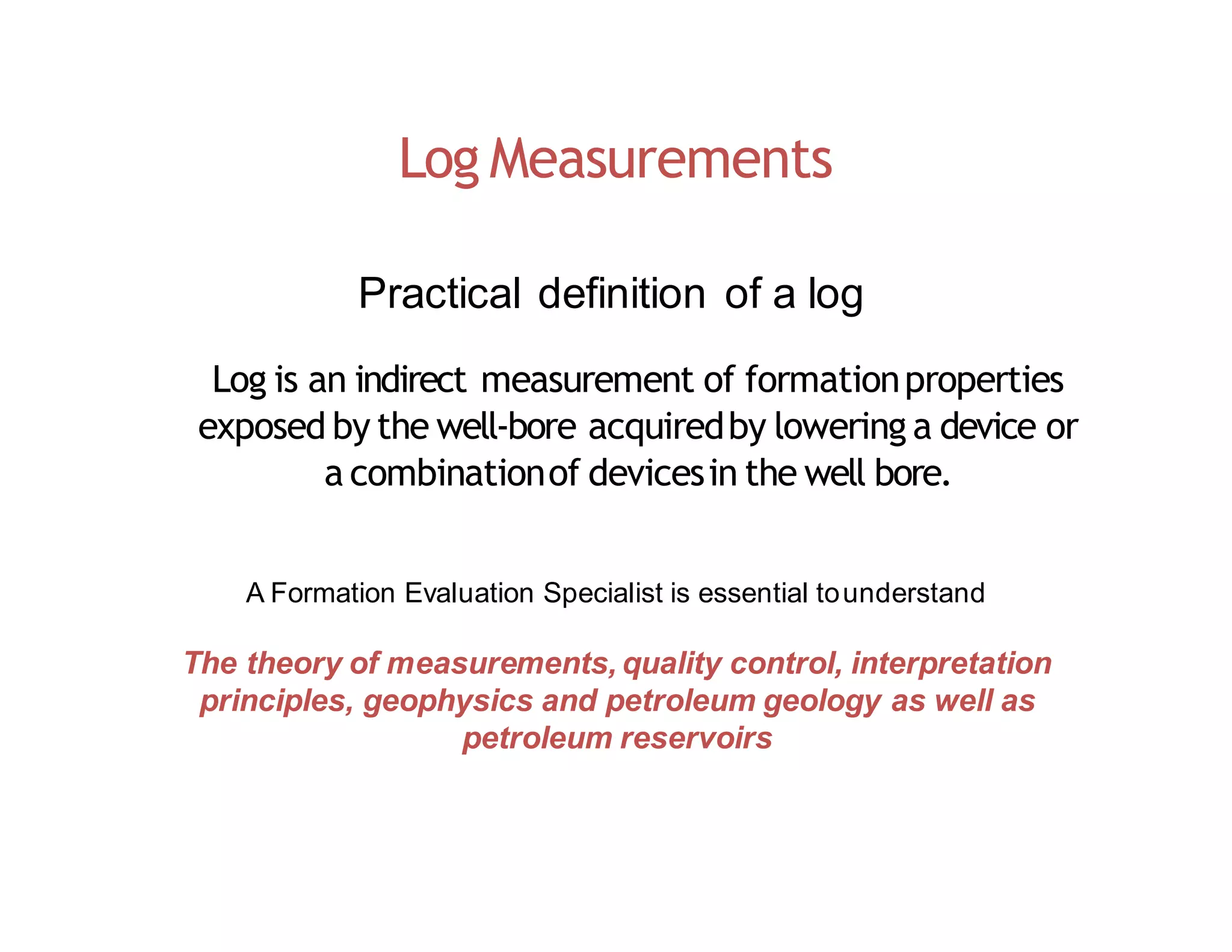 Basic Well Logging Design.pdf | Geology | Science