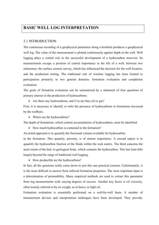 Basic well log interpretation | PDF