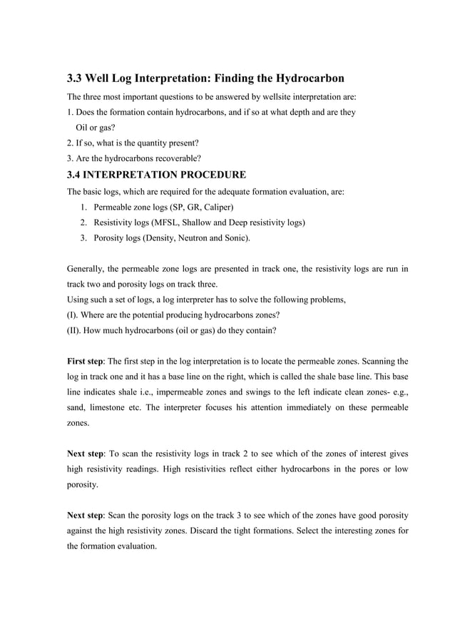 Basic well log interpretation | PDF | Geography | Science