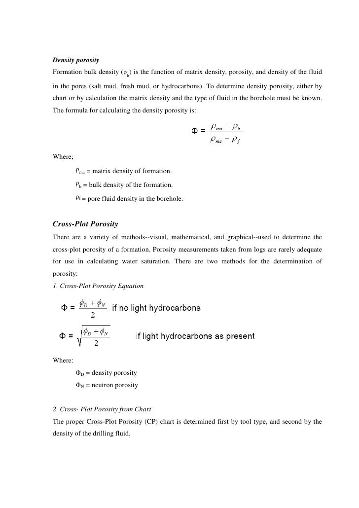 Basic well log interpretation