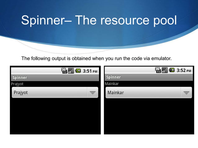 Android Tutorials - Powering with Selection Widget | PPTX | Operating Systems | Computer ...