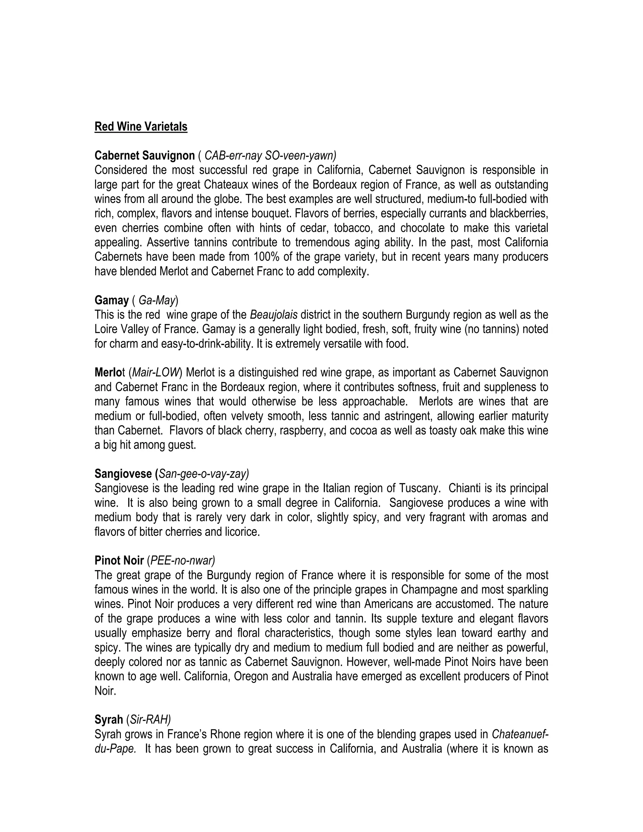 Basic wine training | PDF