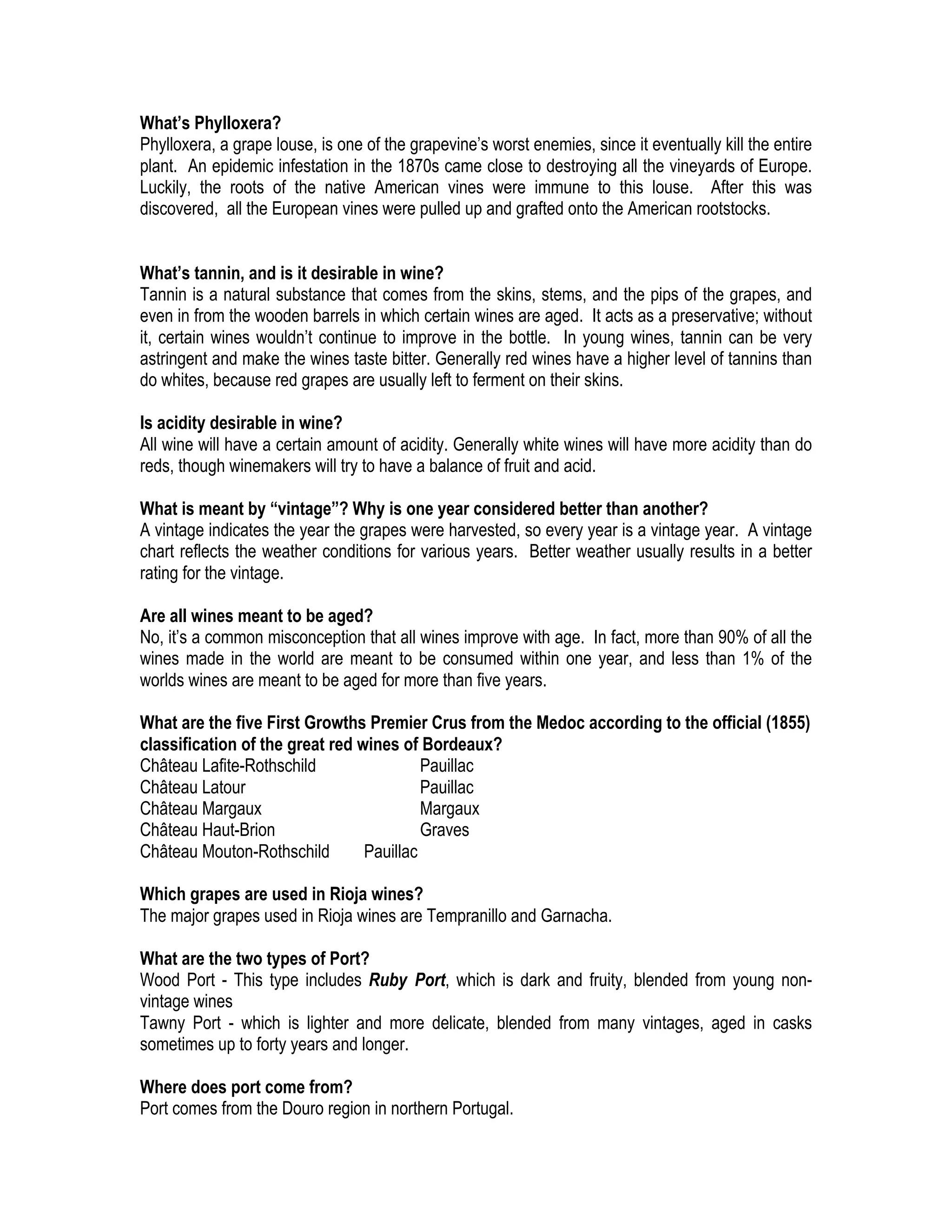 Basic wine training | PDF