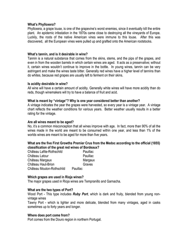 Basic wine training | PDF