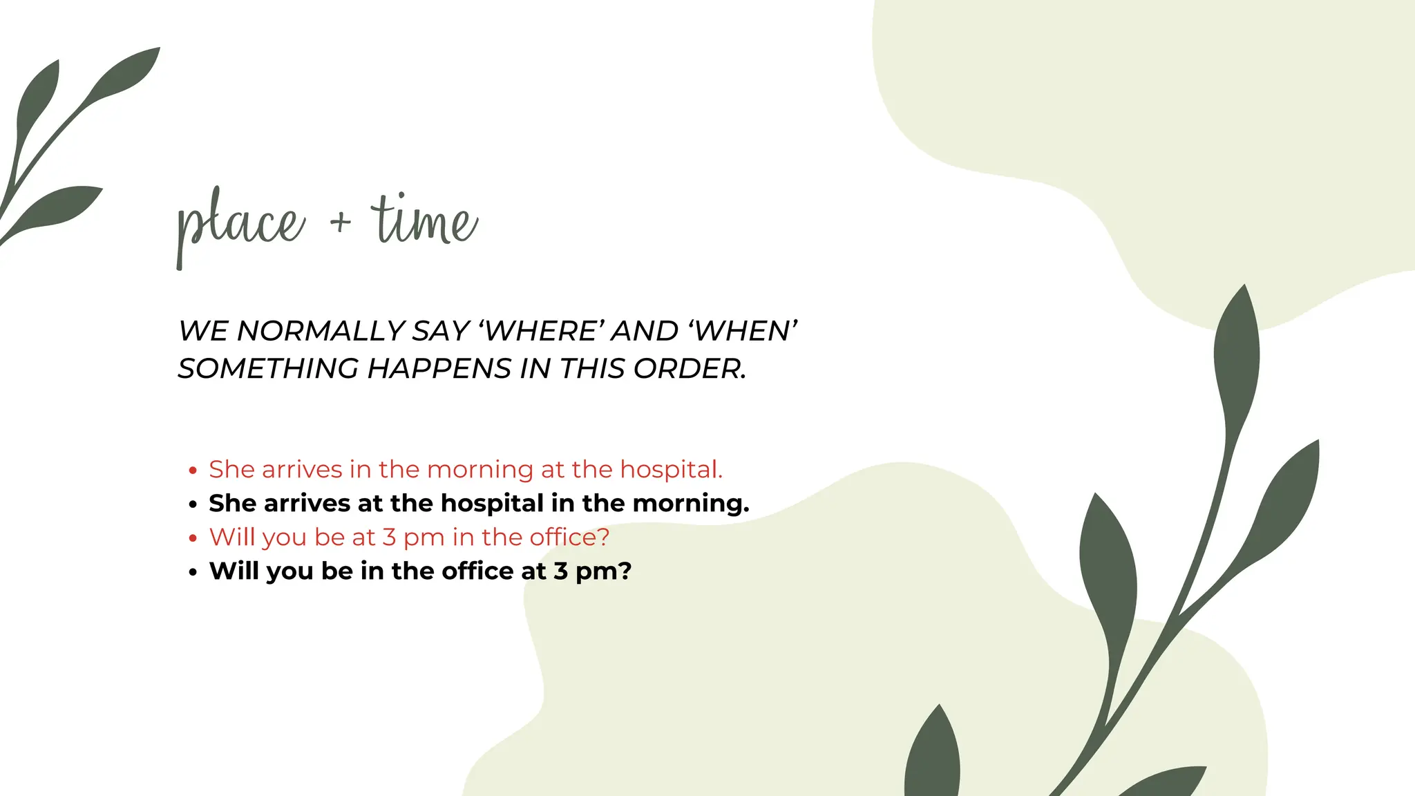 how to use the basic word order in english.pdf