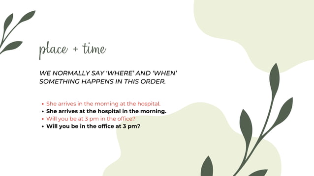 how to use the basic word order in english.pdf