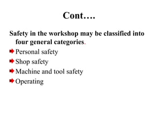basic workshop for mechanical engineering | PPTX
