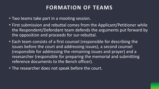 Basics of Mooting in Law School | PPTX