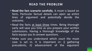 Basics of Mooting in Law School | PPTX