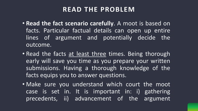 Basics of Mooting in Law School | PPTX | Legal Services Industry ...