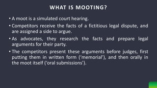 Basics of Mooting in Law School | PPT
