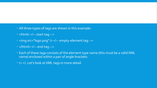 Basic xml syntax | PPTX