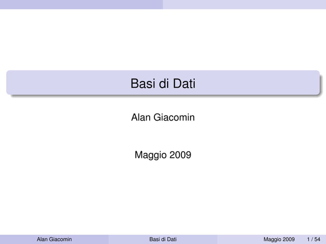 Basi dati stampa | PPT