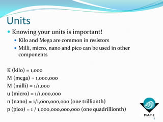 Basi electroni components lecture | PDF