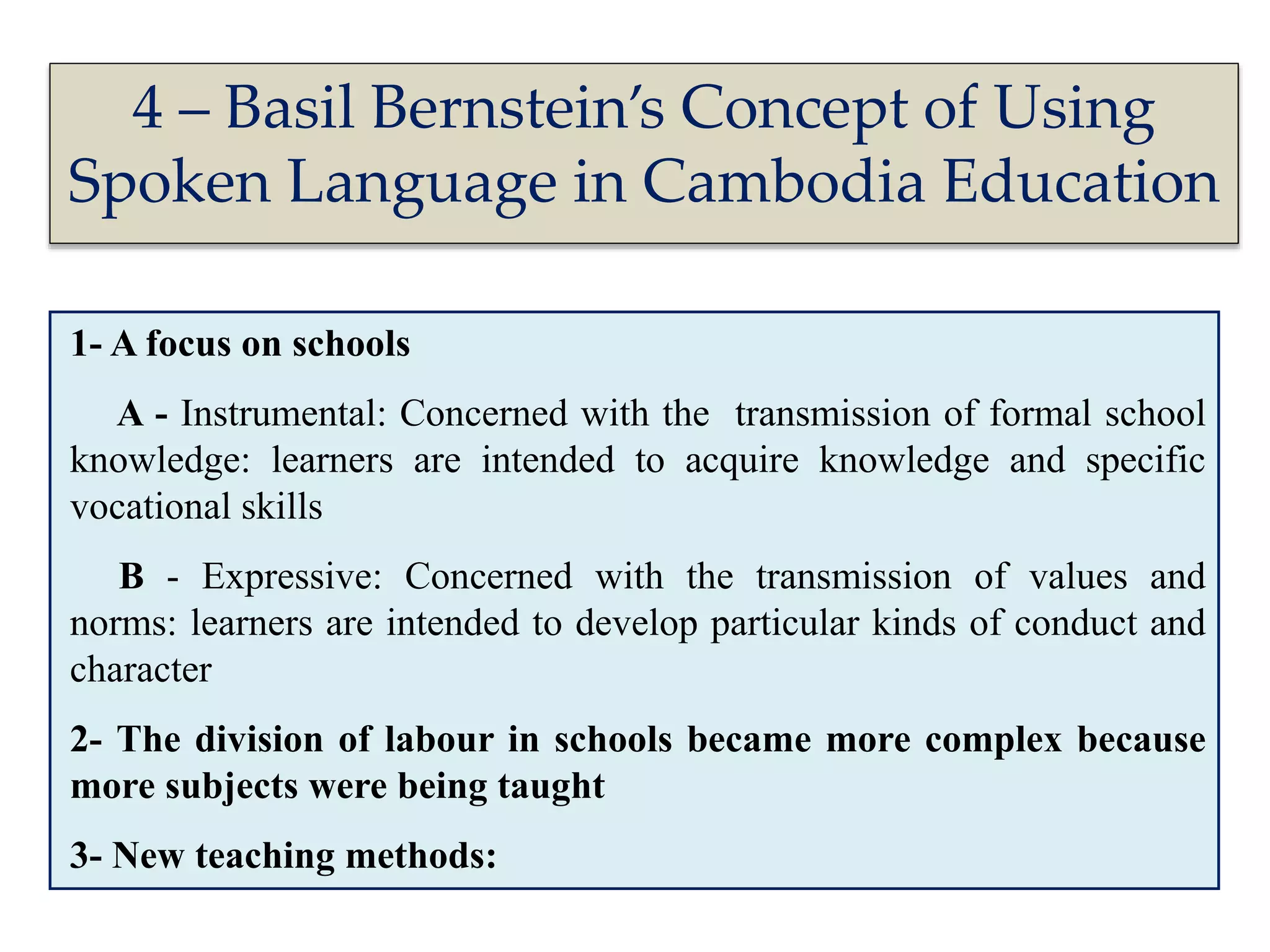 Basil Bernstein | PPTX