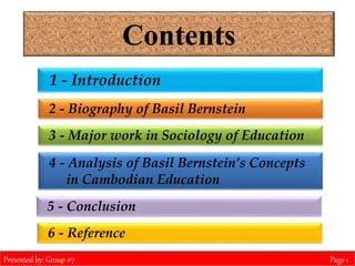 Basil Bernstein | PPTX