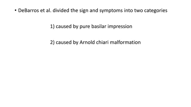 Basilar invagination | PPTX | Bone and Joint Conditions | Diseases and ...
