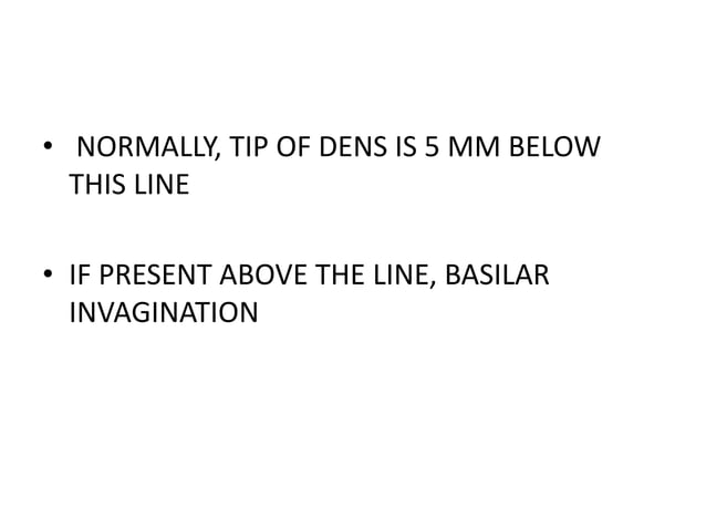 Basilar invagination lines | PPTX
