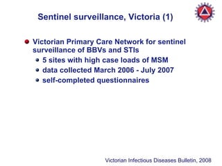 Basil Donovan: Syphilis epidemiology surveillance And HIV interactions ...