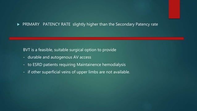 Basilic vein transposition by Dr. Nipun Bansal | PPTX