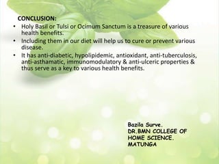 Basil ida ppt(seminar) | PPTX