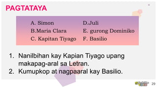 El Filibusterismo: Si Basilio | PPTX